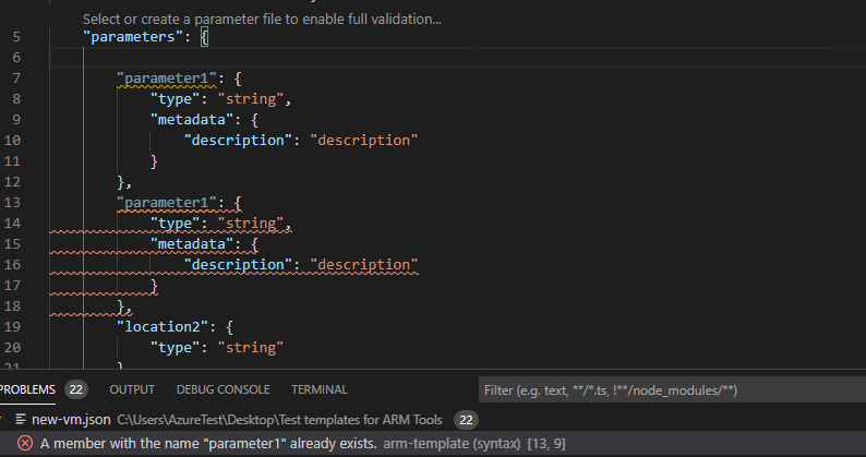 The new added parameter name is still "parameter1" when a parameter named "parameter1" exists ...