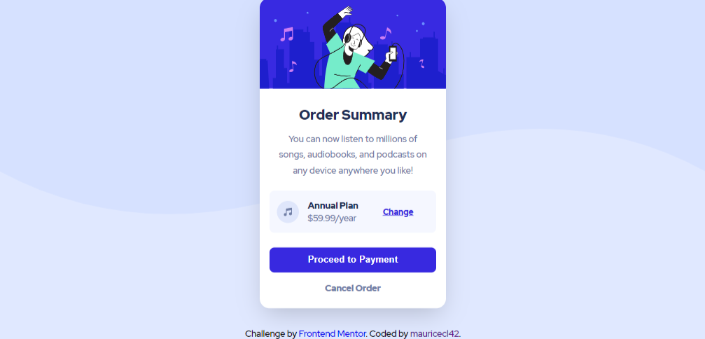 GitHub - maucarrasz/order-component: A challenge for FrontendMentor - An Order Summary Component