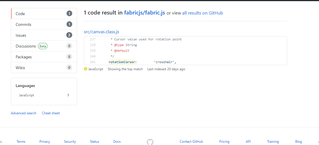 Missmatched rotationCursor property · Issue #7013 · fabricjs/fabric.js · GitHub
