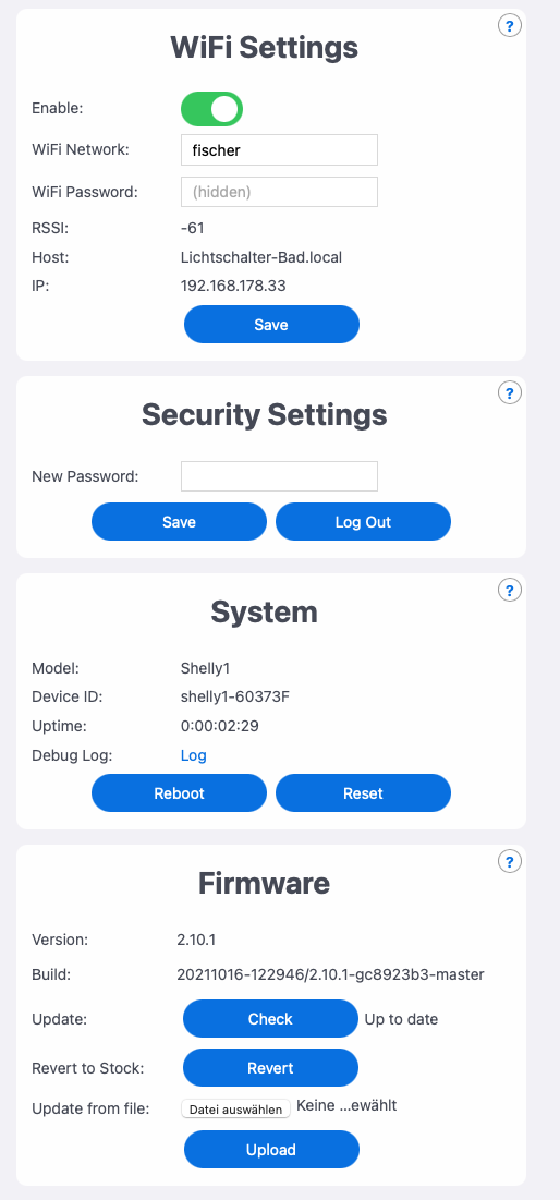 changeover circuit causes flashing · Issue #834 · mongoose-os-apps/shelly-homekit · GitHub
