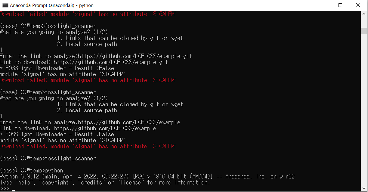 Does Not Work Fosslight Scanner In Windows 10 · Issue 44 · Fosslight Fosslight Scanner · Github