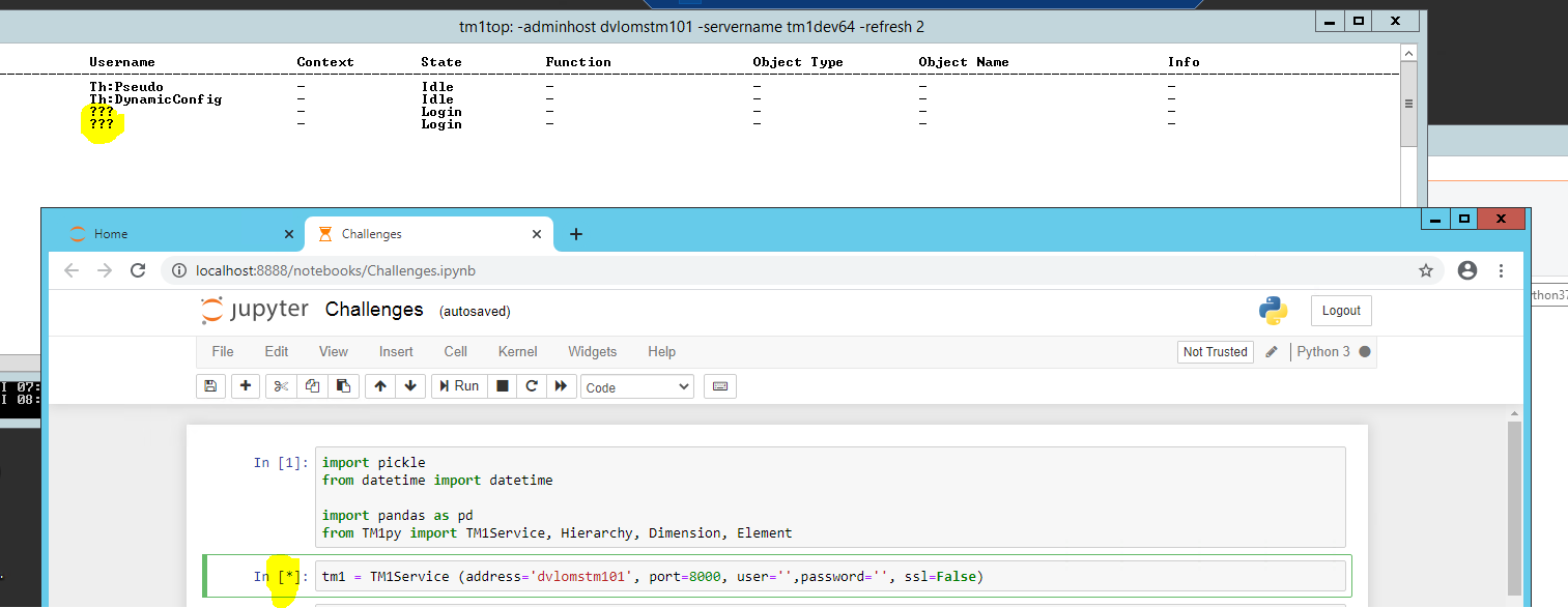 Time Out Connecting To Server · Issue 75 · Cubewise Code Tm1py Samples · Github