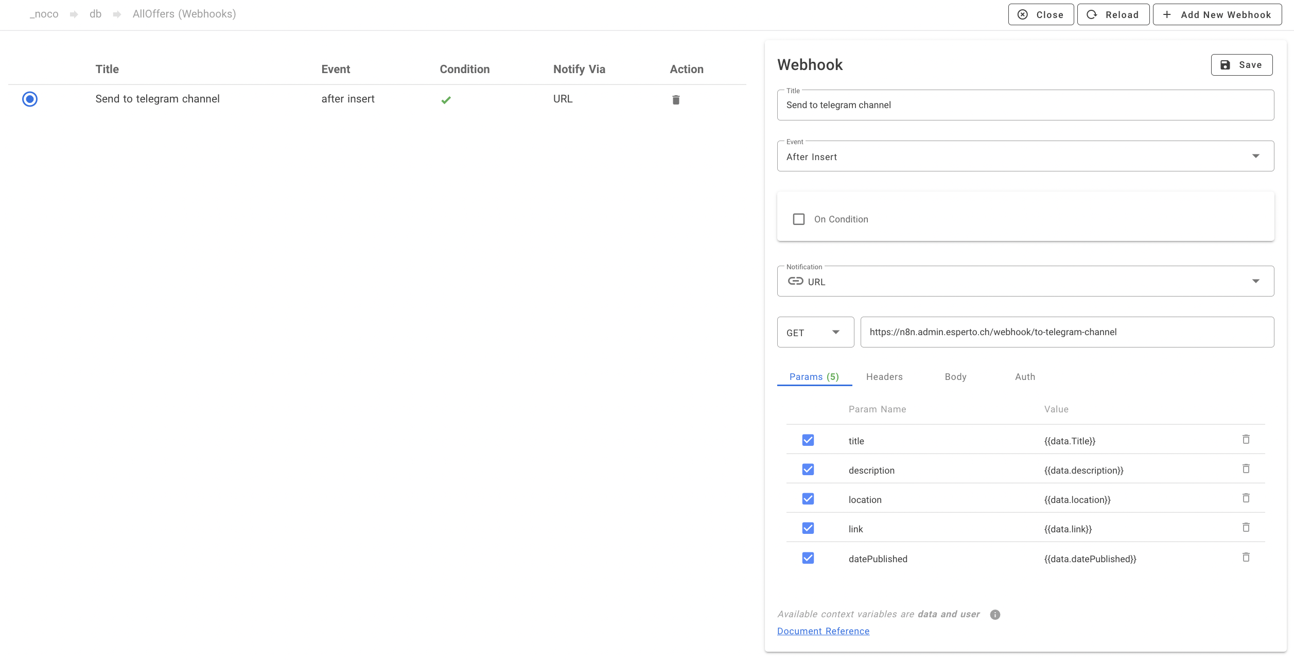 Webhook doesn't work on API inserted row · Issue #1440 · nocodb/nocodb · GitHub