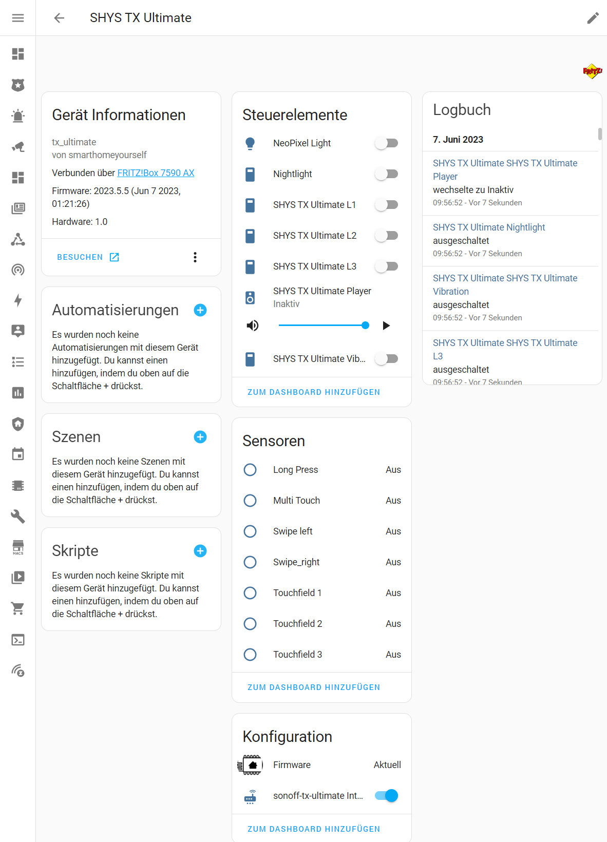 GitHub - SmartHome-yourself/sonoff-tx-ultimate-for-esphome: ESPHome Custom Component for Sonoff ...