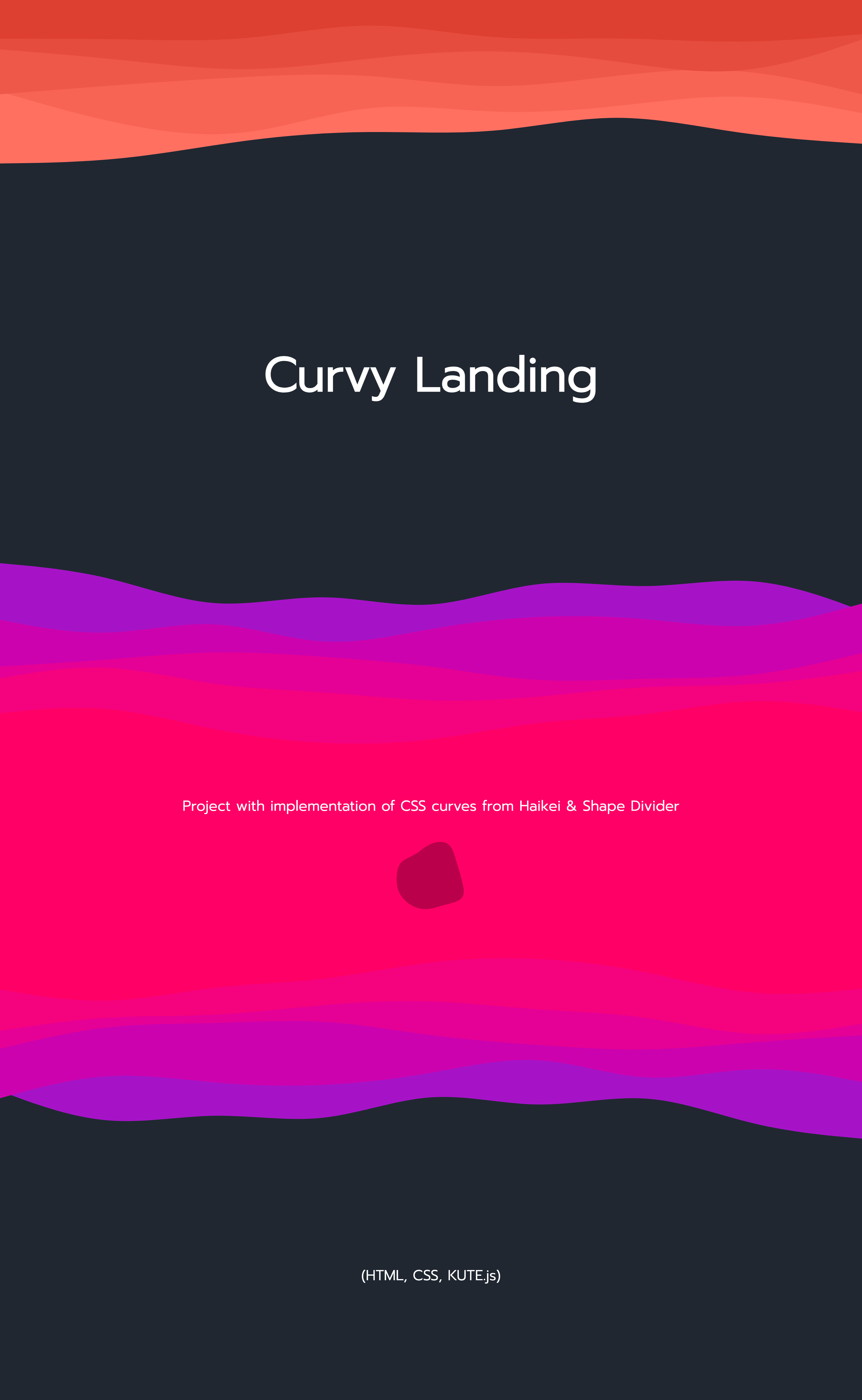 Github Timkozak Curvylanding Project With Implementation Of Css Curves From Haikei And Shape