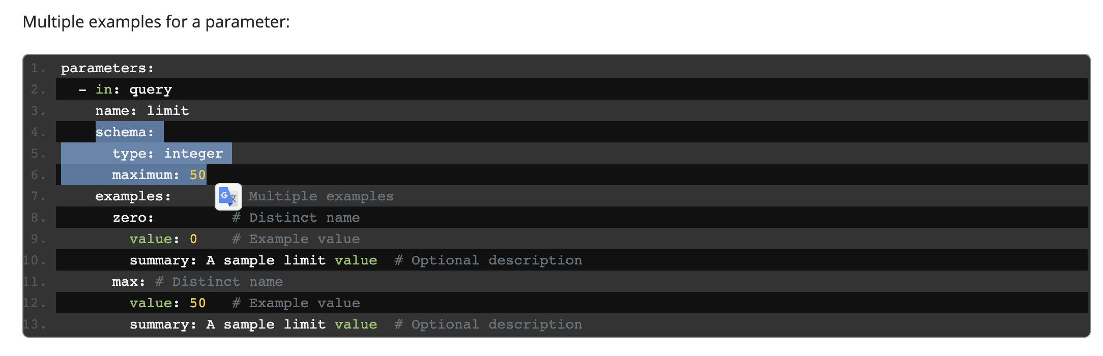 Tried to force a dynamic response for: application/json but schema is ...