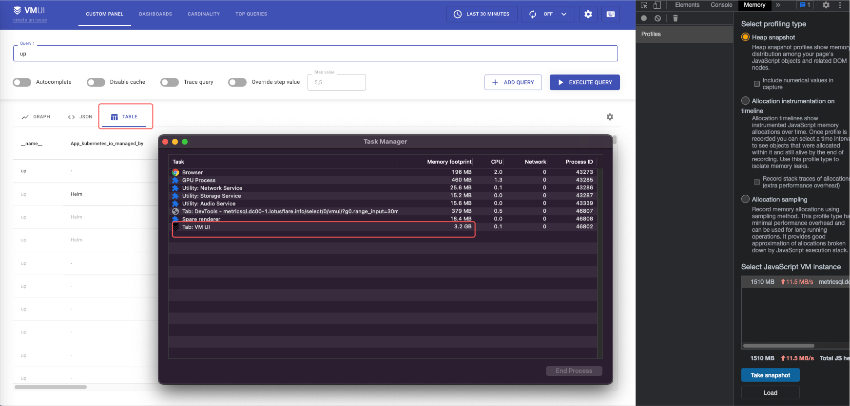 vmui: Memory optimization · Issue #3240 · VictoriaMetrics/VictoriaMetrics · GitHub