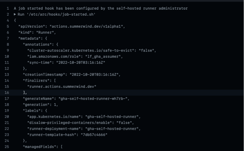 0.26.0 Disable debug log `statusUpdateHook` · Issue #1939 · actions/actions-runner-controller ...