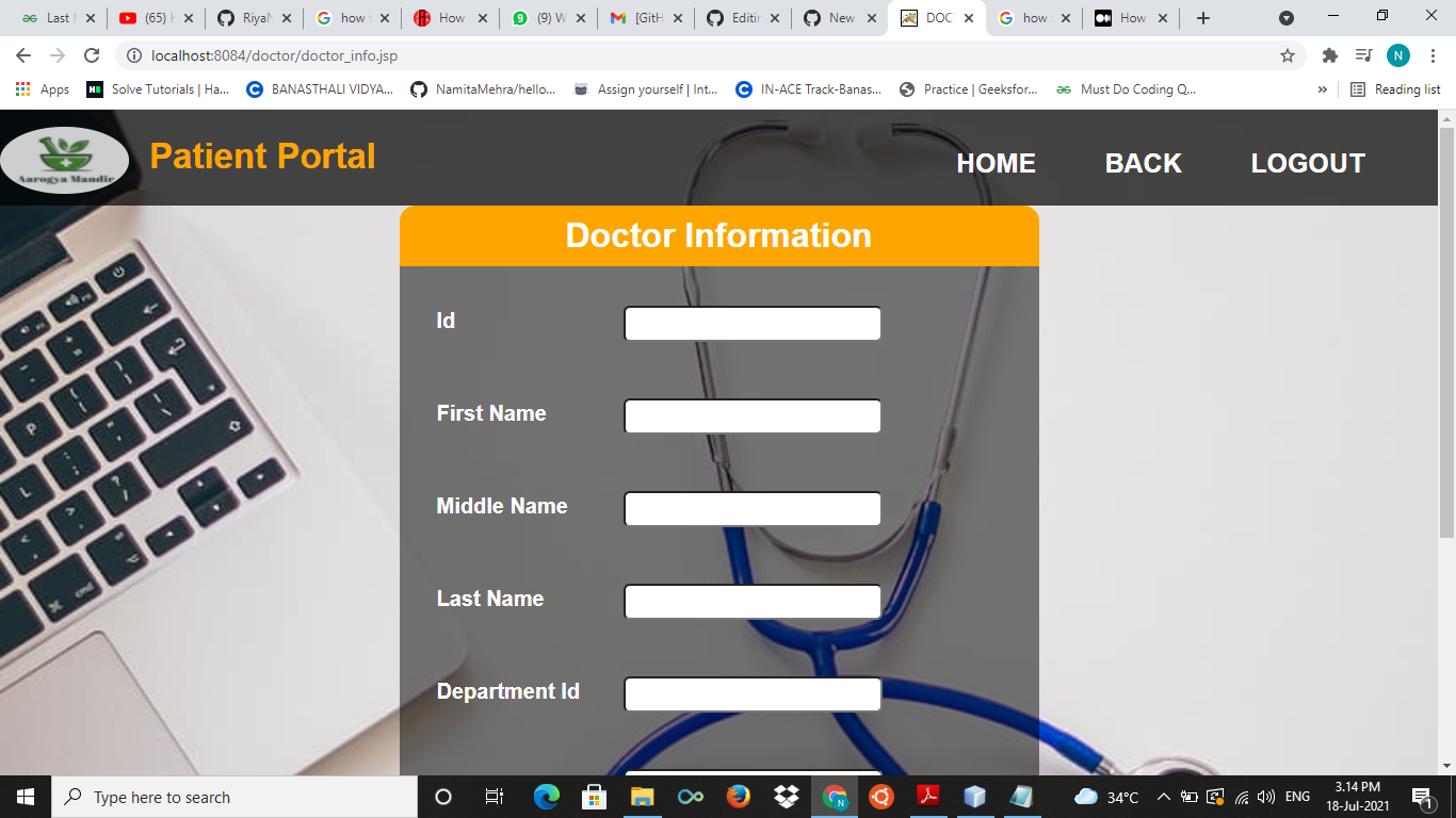 GitHub - NamitaMehra/E-Healthcare-Management-System: This web application will facilitate the ...