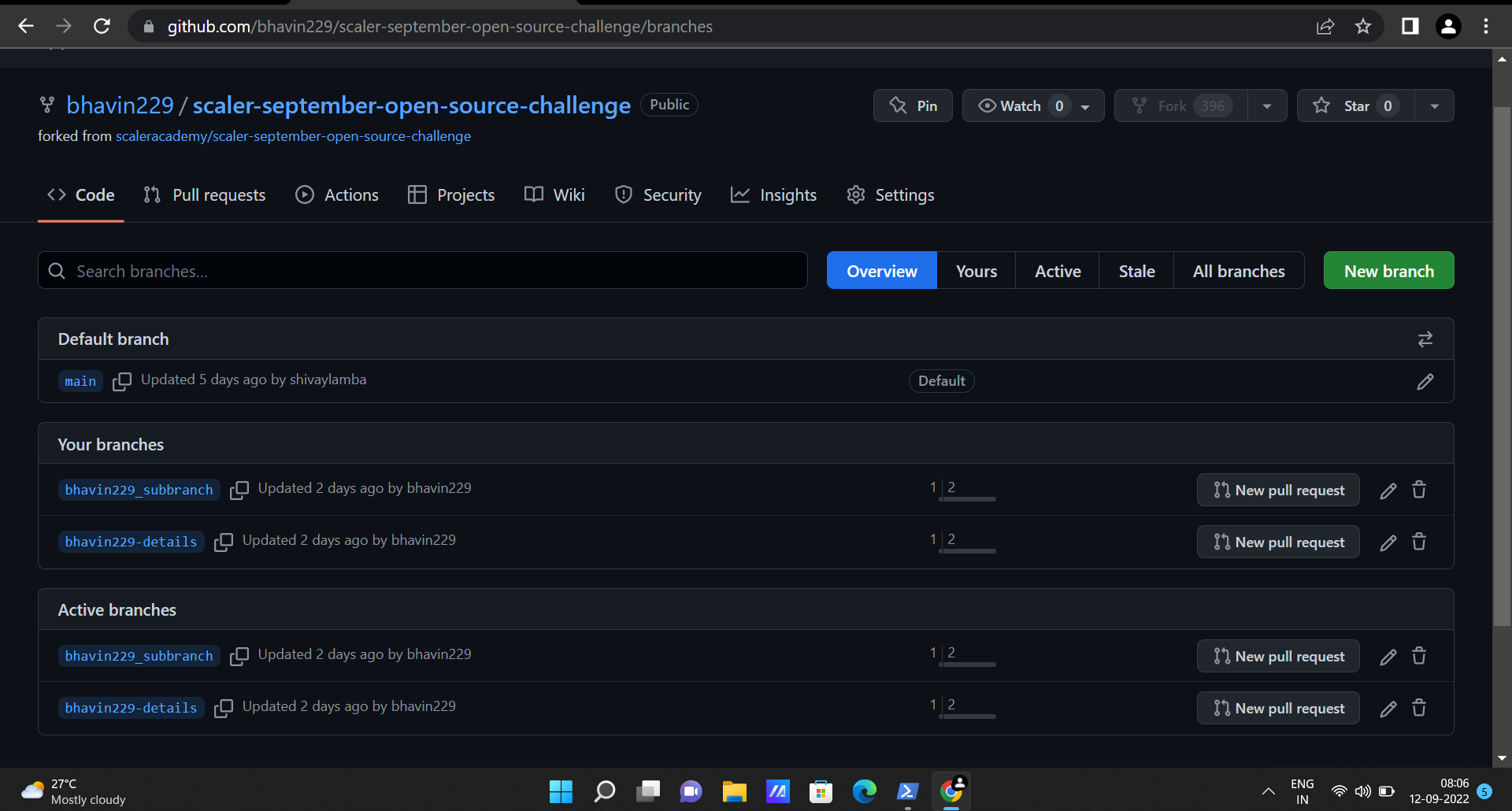 add bhavin · Issue #262 · scaleracademy/scaler-september-open-source-challenge-2022 · GitHub