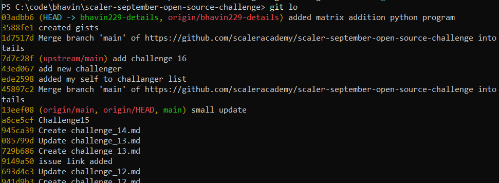 add bhavin · Issue #262 · scaleracademy/scaler-september-open-source-challenge-2022 · GitHub