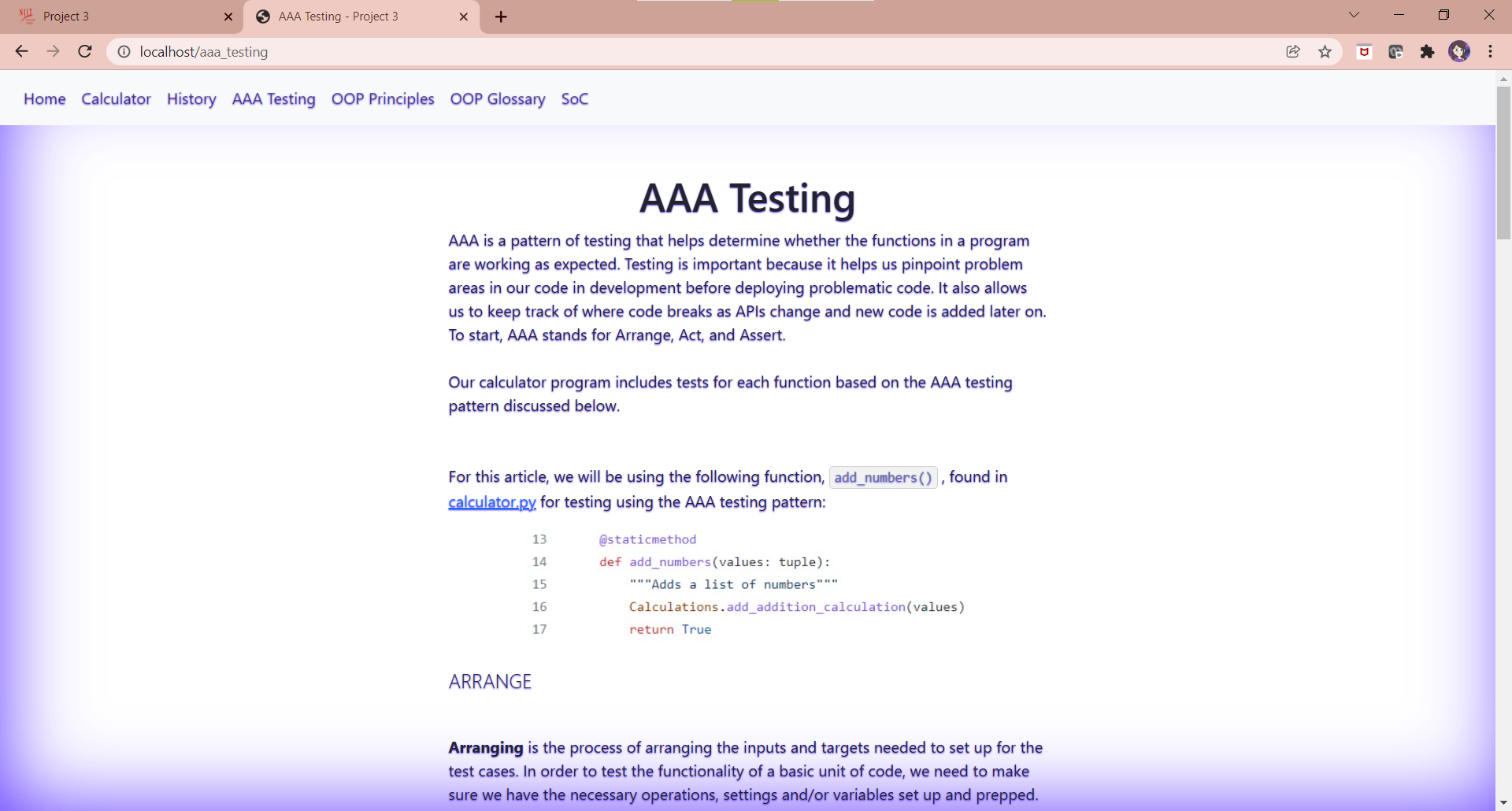 GitHub - tlr24/calc_project