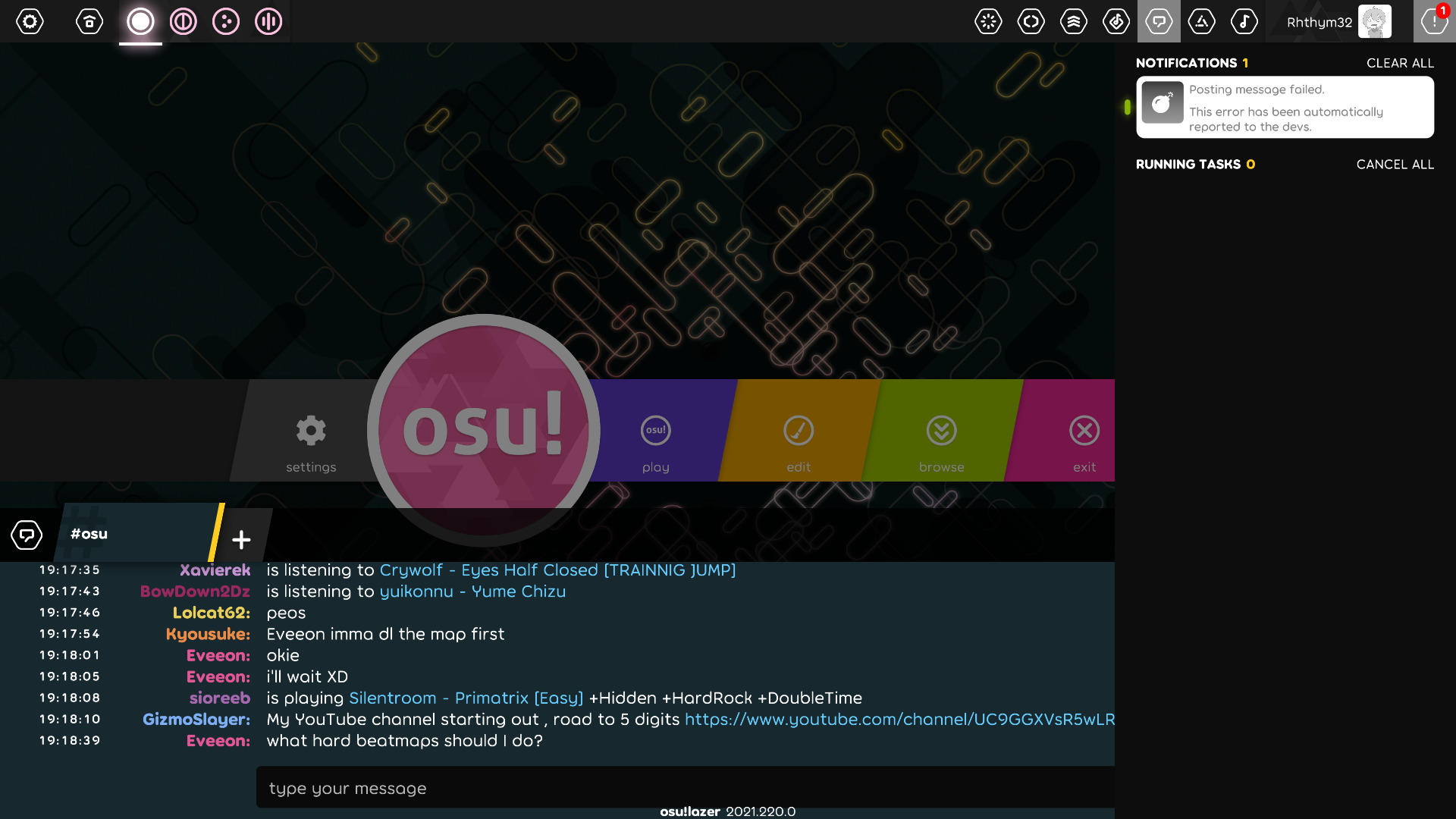 Wrong error message shown to silenced/restricted/banned users when trying to send chat messages ...