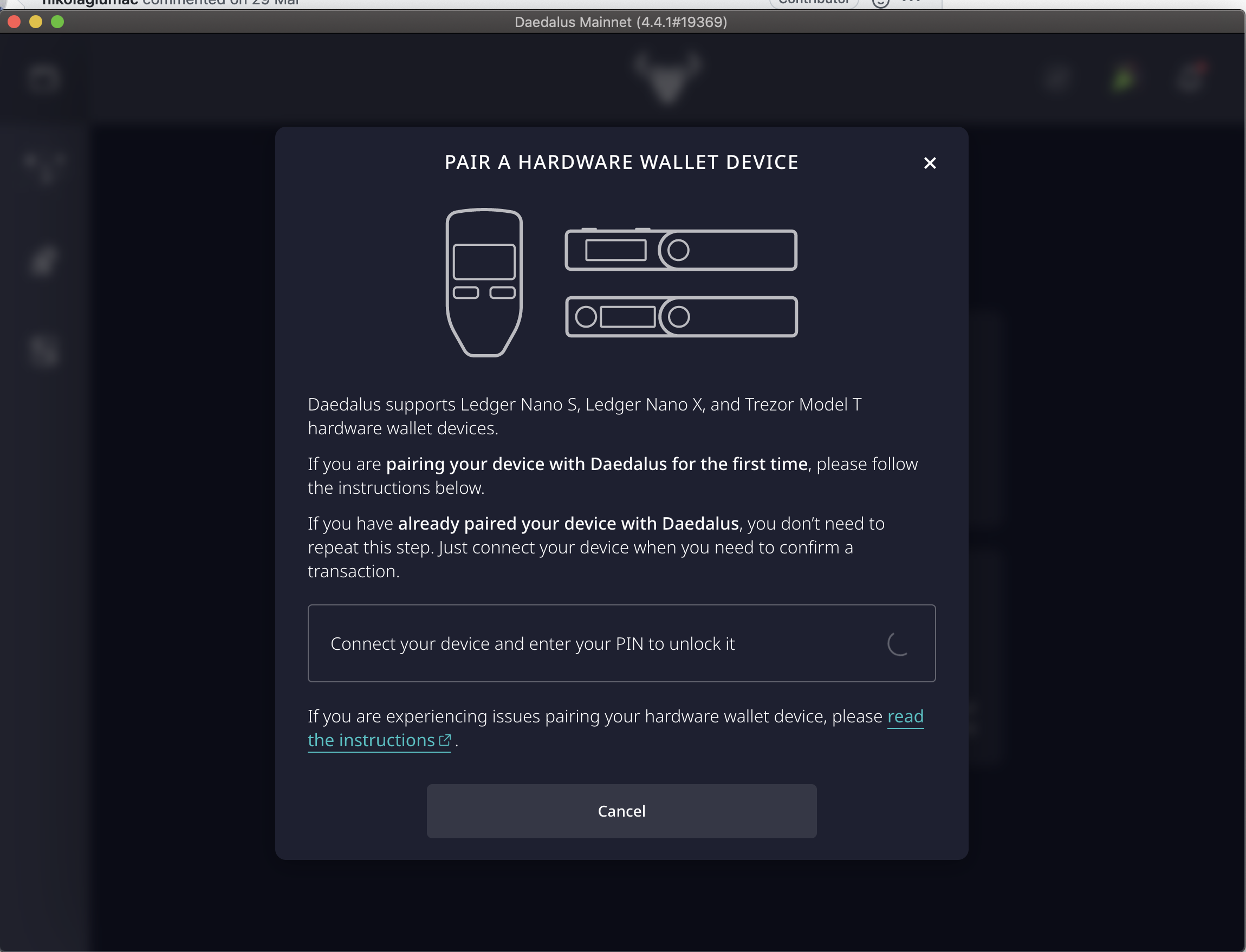 MacOS upgrade followed and lost all information · Issue #2720 · input-output-hk/daedalus · GitHub