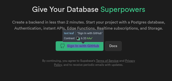Increase button contrast on main website and app website · Issue #9383 · supabase/supabase · GitHub