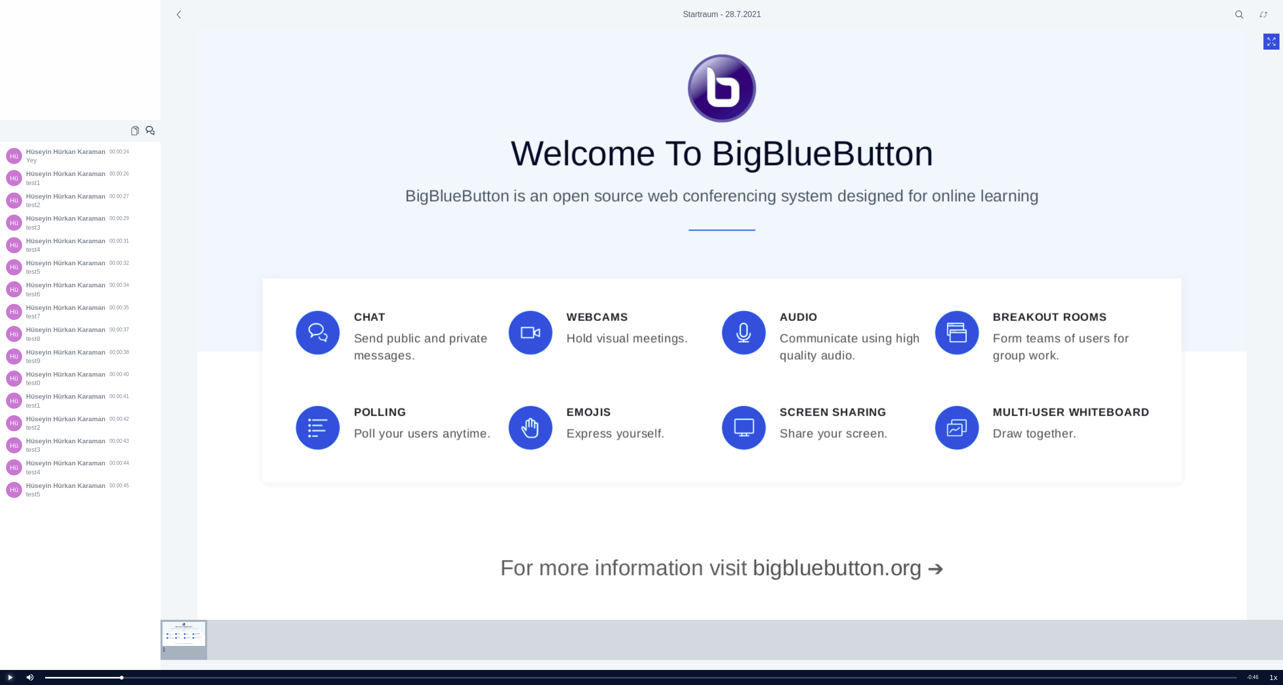 BBB-Recording replay shows WHITE in the webcam area. (v2.3.8) · Issue #12849 · bigbluebutton ...