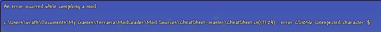 Cheat sheet build error · Issue #55 · JavidPack/CheatSheet · GitHub