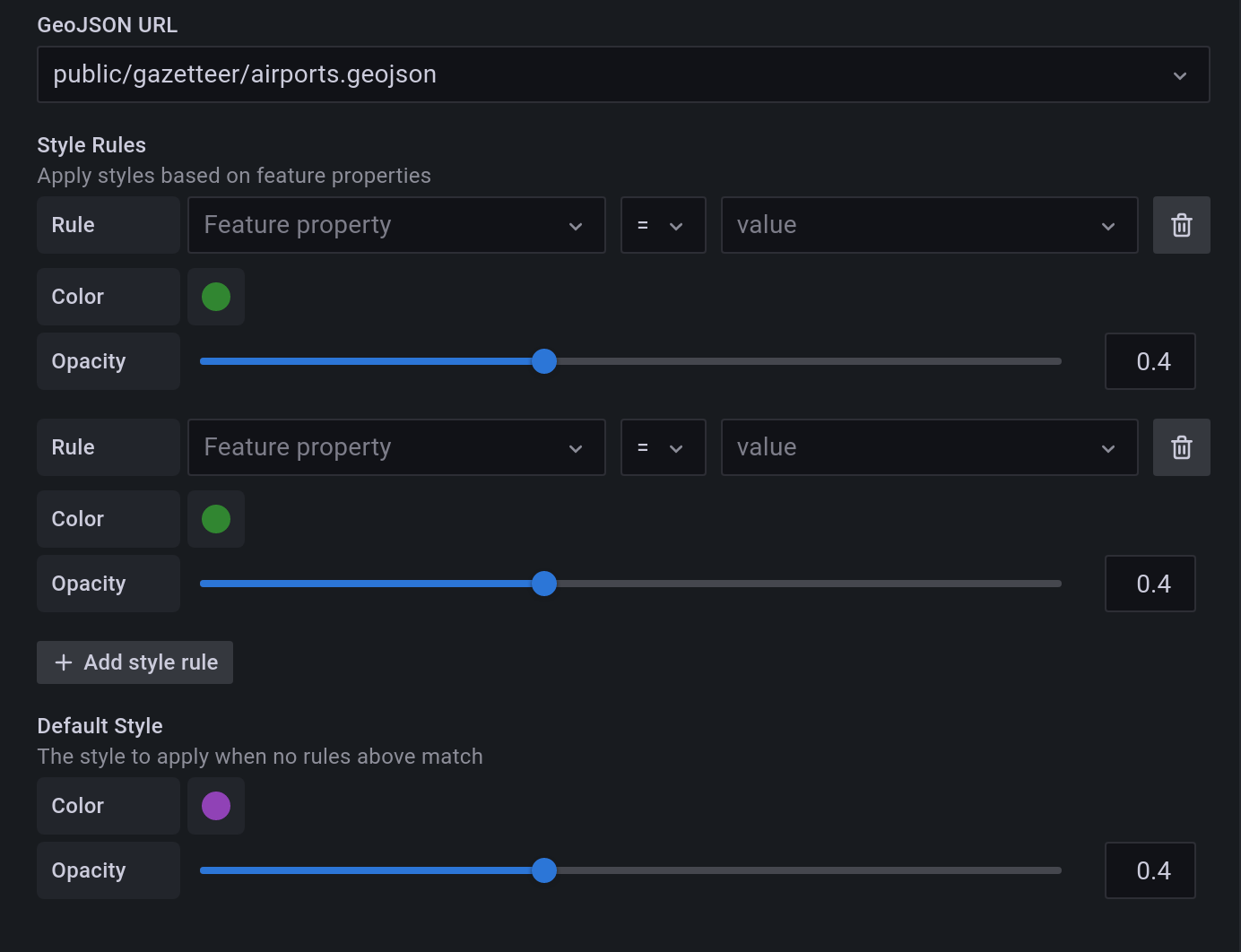 Geomap: Improve geojson style editor · Issue #41913 · grafana/grafana · GitHub