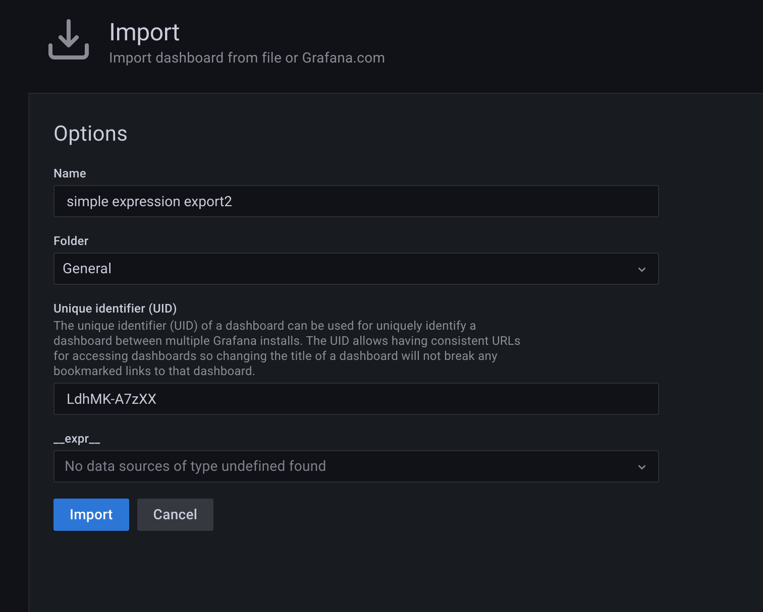 Incorrect "datasource" map for Expression targets when importing json on v8.3.3 · Issue #43175 ...