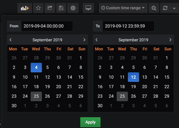 TimePicker: show selected range · Issue #19422 · grafana/grafana · GitHub