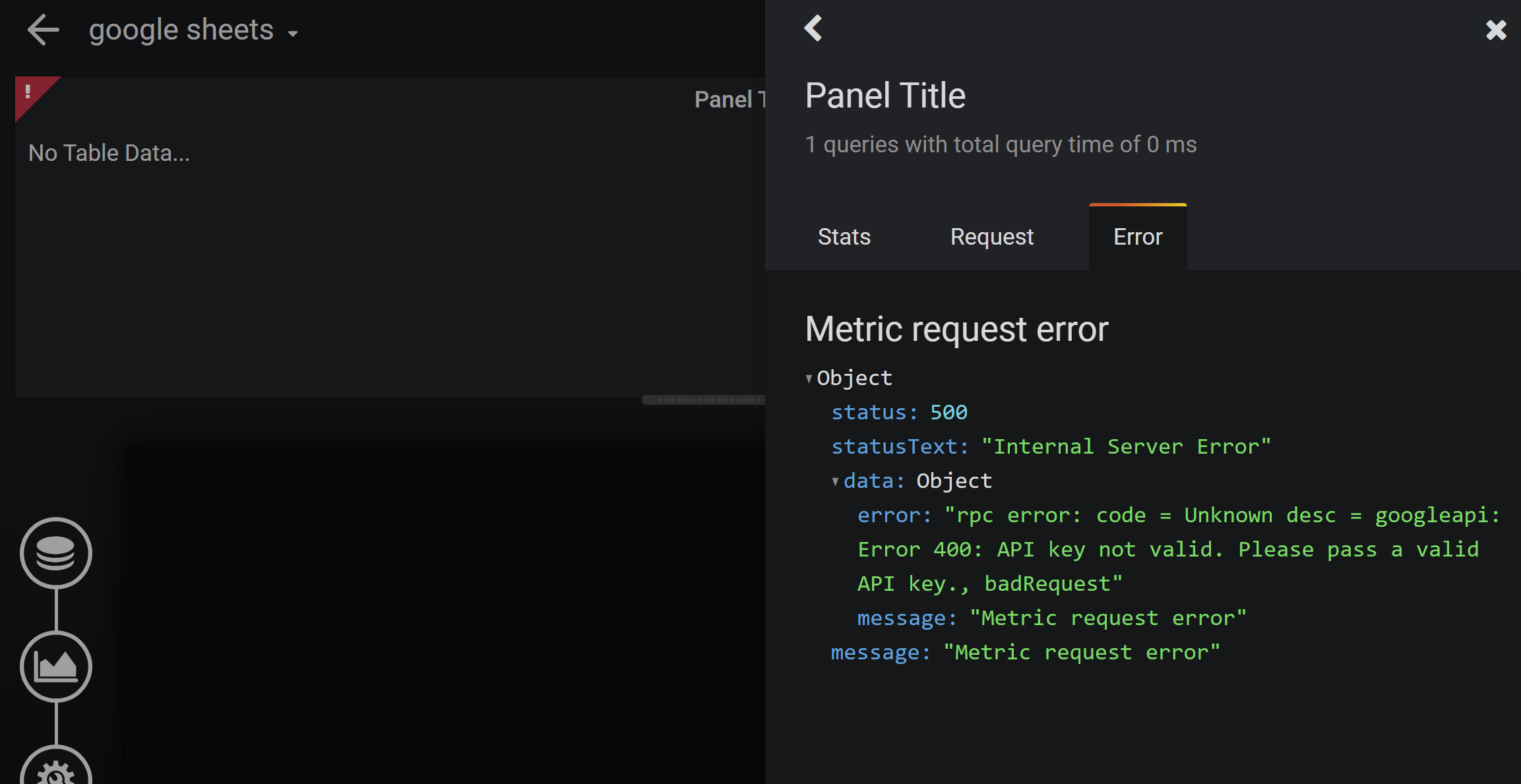 Metric request error · Issue #63 · grafana/google-sheets-datasource · GitHub