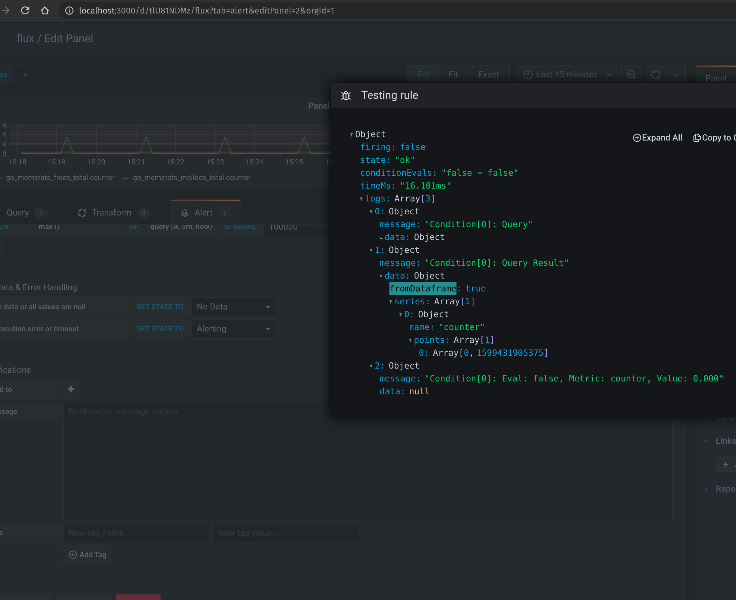 Alerts On Influxdb Flux Datasources Only Use The First Series · Issue 27218 · Grafana Grafana