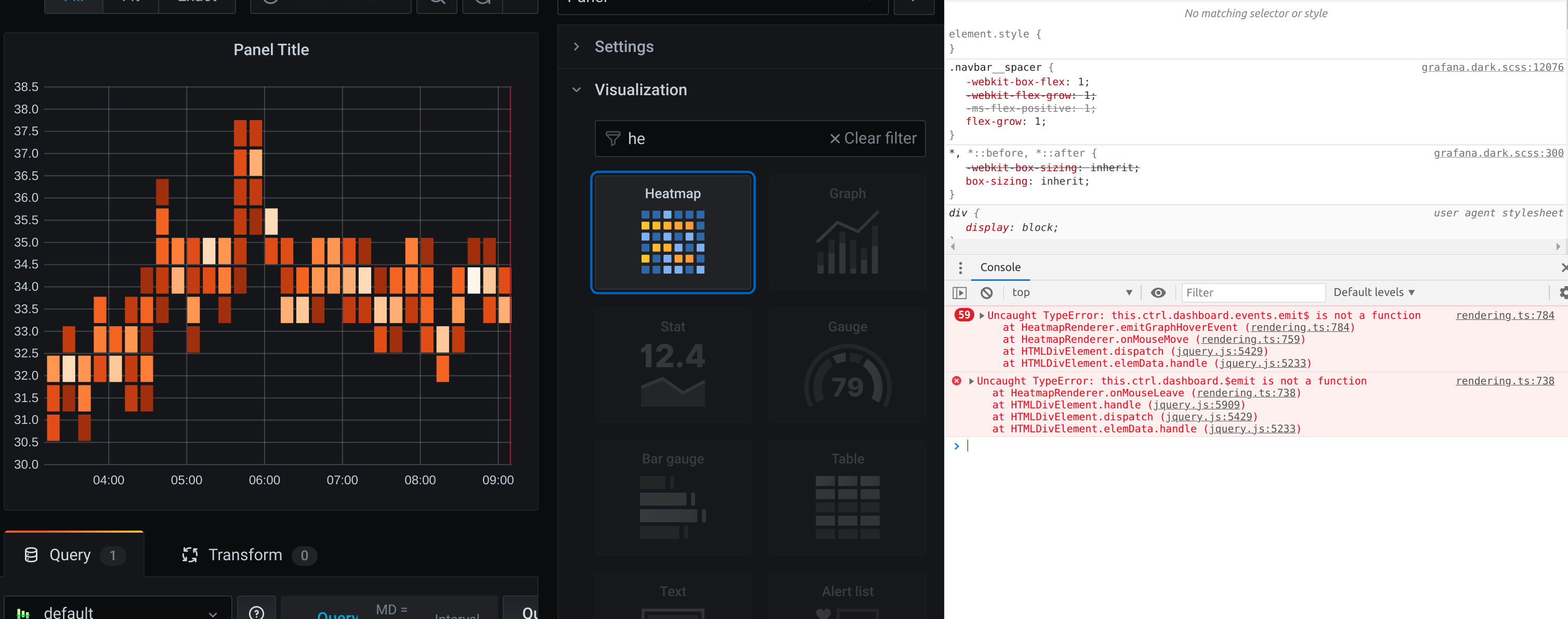 Heatmap: issue with emitter on master · Issue #29314 · grafana/grafana ...