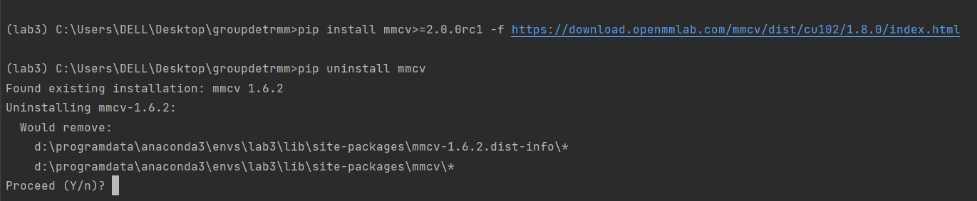 mmcv fix the bug of mmcv installation