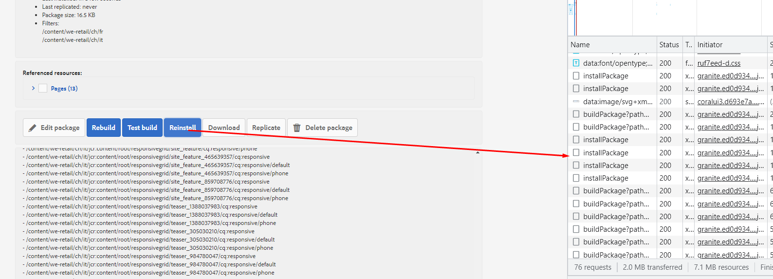 Multiple request after clicking install button · Issue #79 · exadel-inc/etoolbox-backpack · GitHub