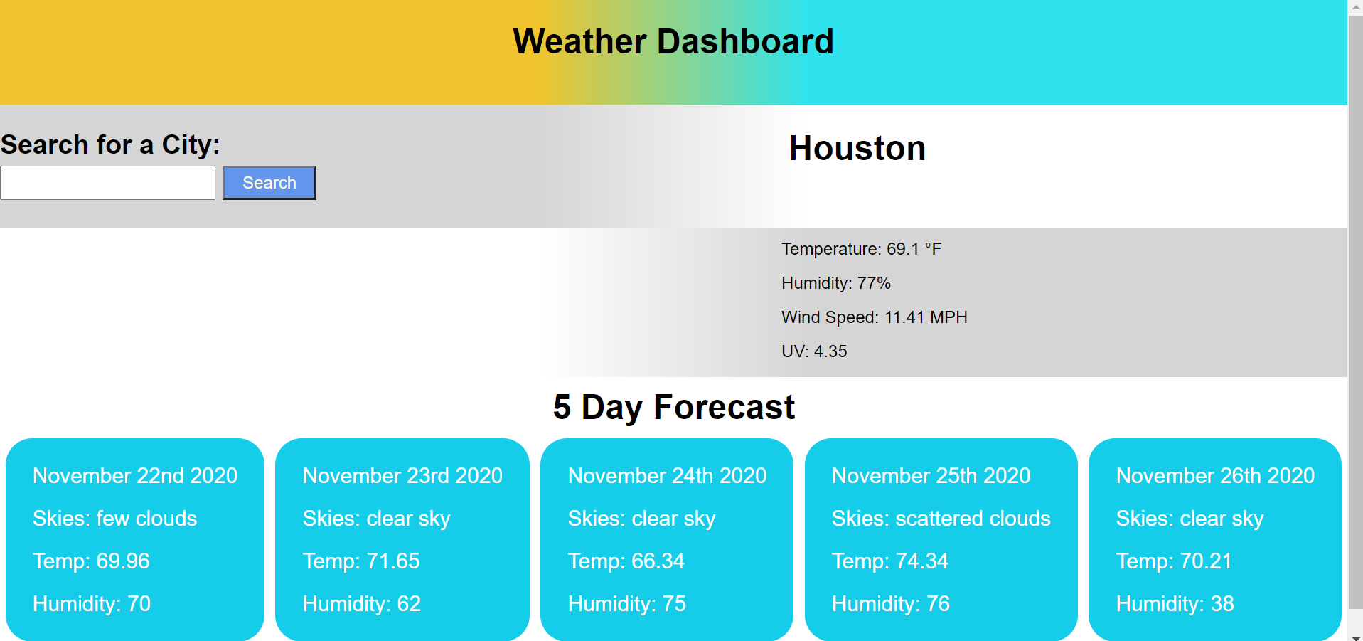 GitHub - Elmer196/Weather-Dashboard