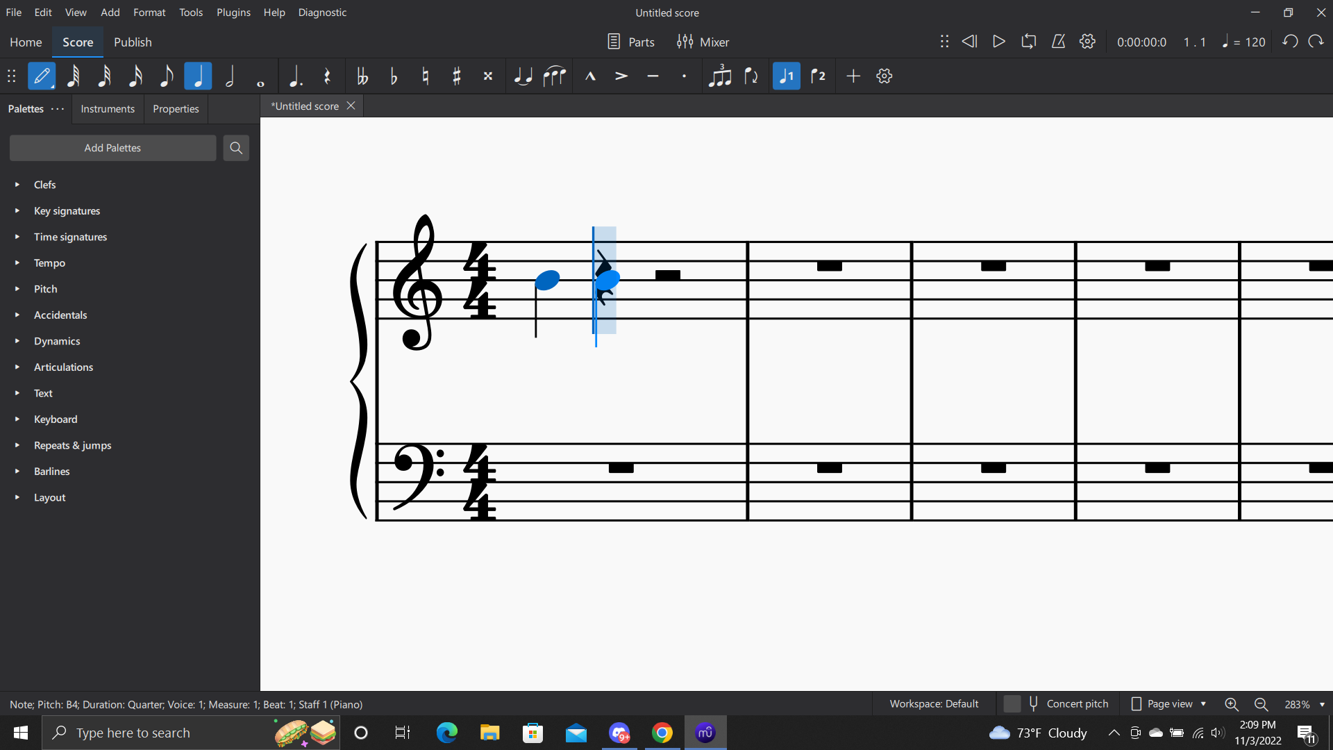Clicking in Input Mode sometimes assigns a different note than is previewed · Issue #14299 ...
