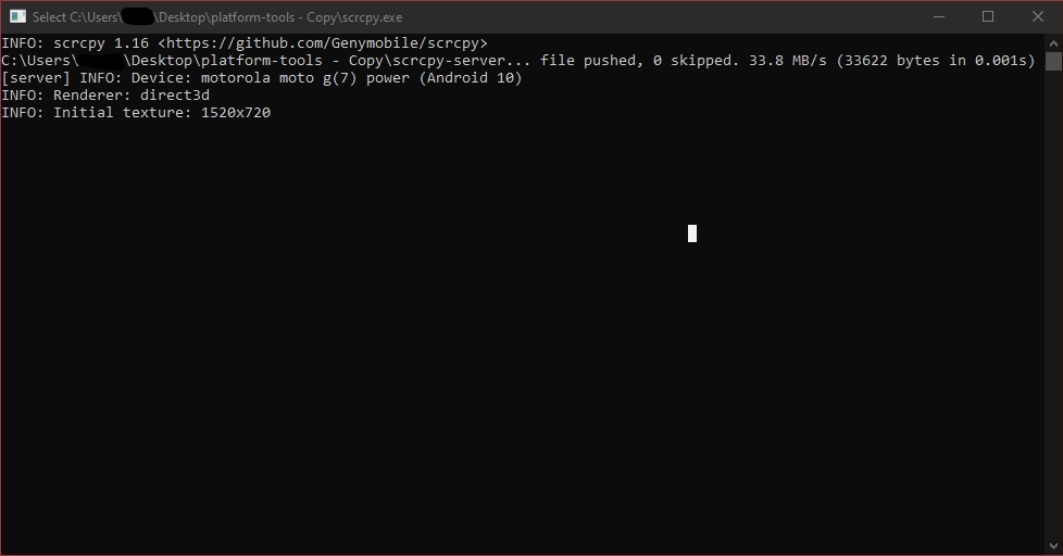 Scrcpy and Powershell applications crashing due to presence of scrcpy ...
