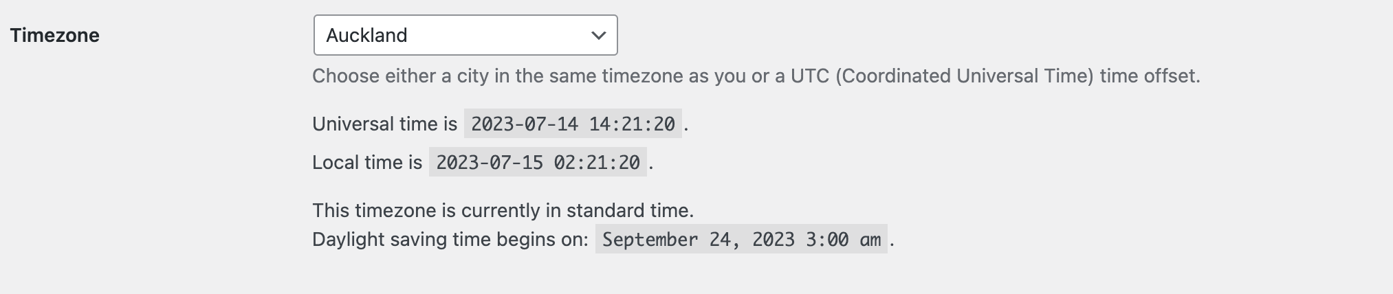 With a specific website timezone that goes to the next day, the date in Analytics doesn't follow ...