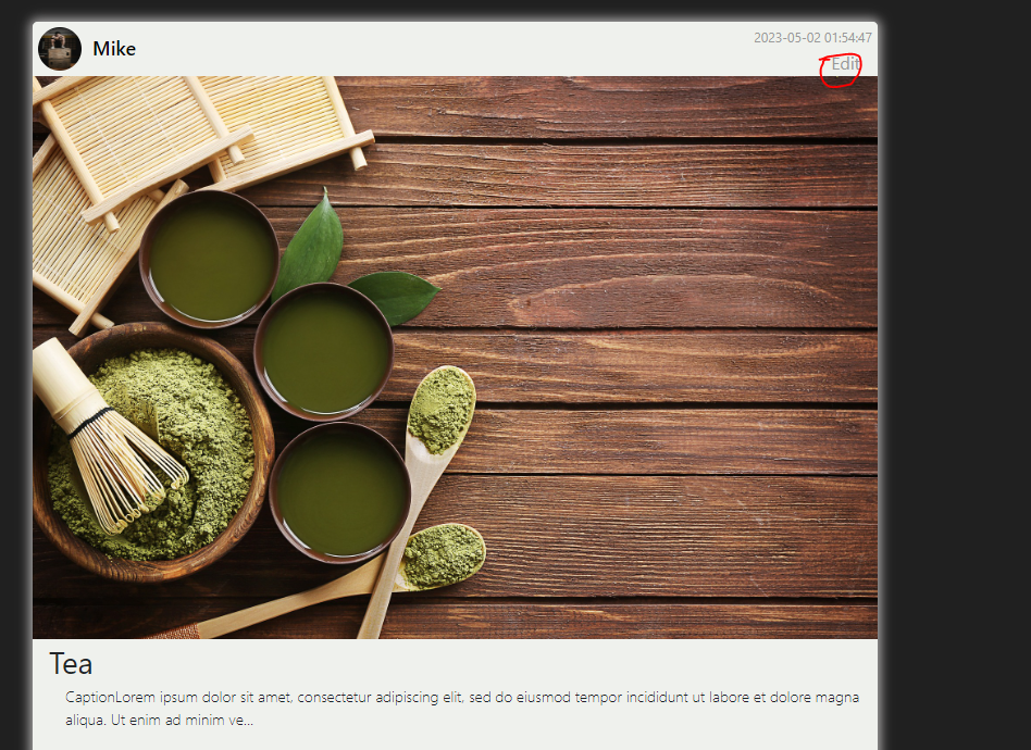 As a blogger, I want to be able to edit my blog post, so I can make ...