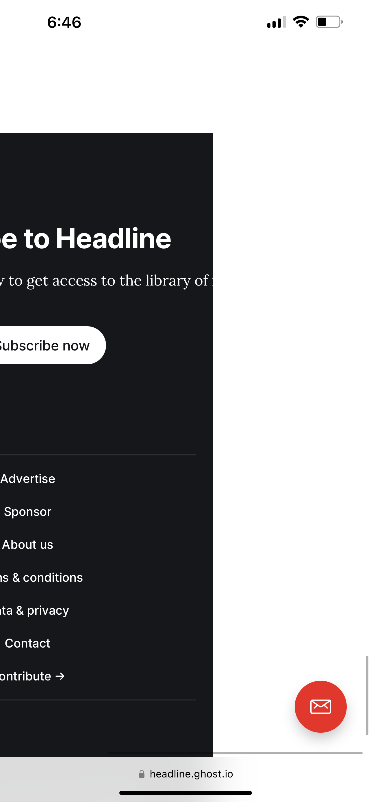 [Headline] mobile experience · Issue #206 · TryGhost/Themes · GitHub