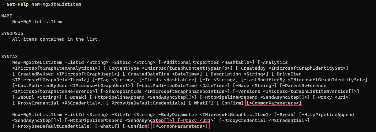 Missing Error action in New-MgSiteListItem CMD · Issue #1021 · microsoftgraph/msgraph-sdk ...