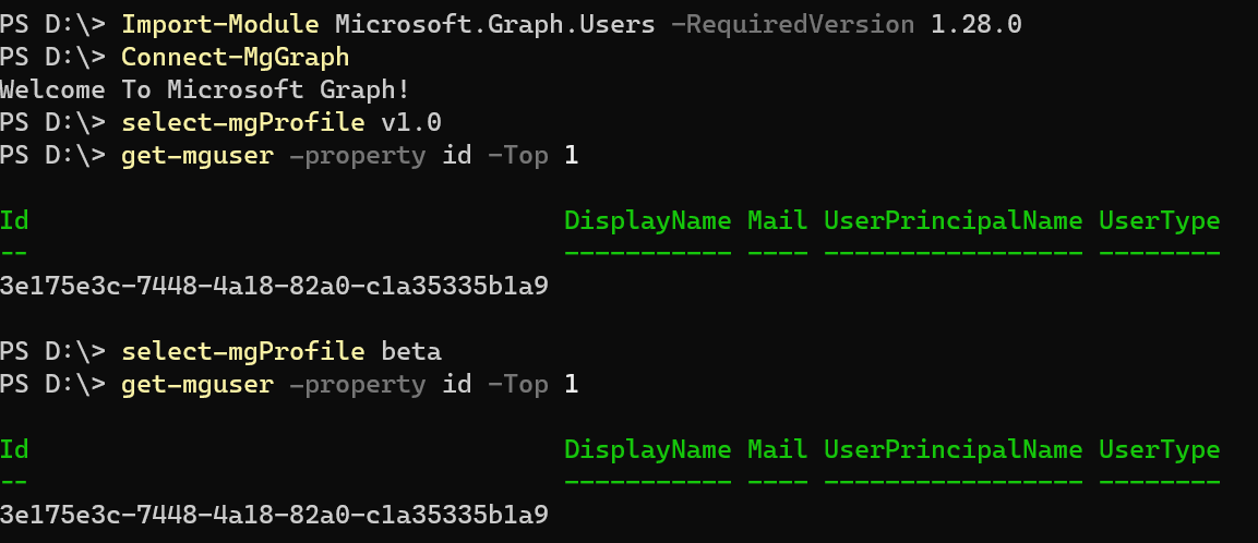 Support per module default output formatting (Get-MgUser's and Get-MgBetaUser's UserType ...