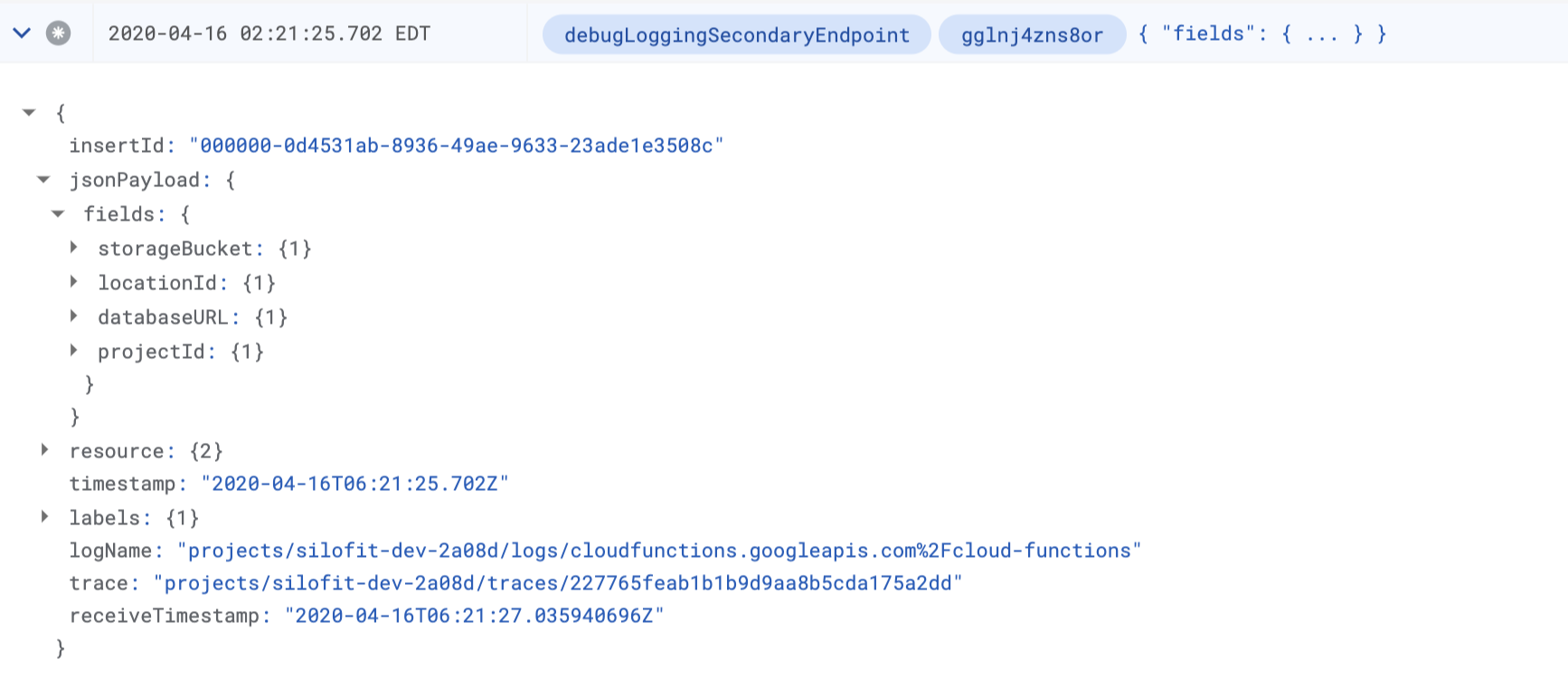 functions:log only outputs textPayload, blank for jsonPayload · Issue #2144 · firebase/firebase ...