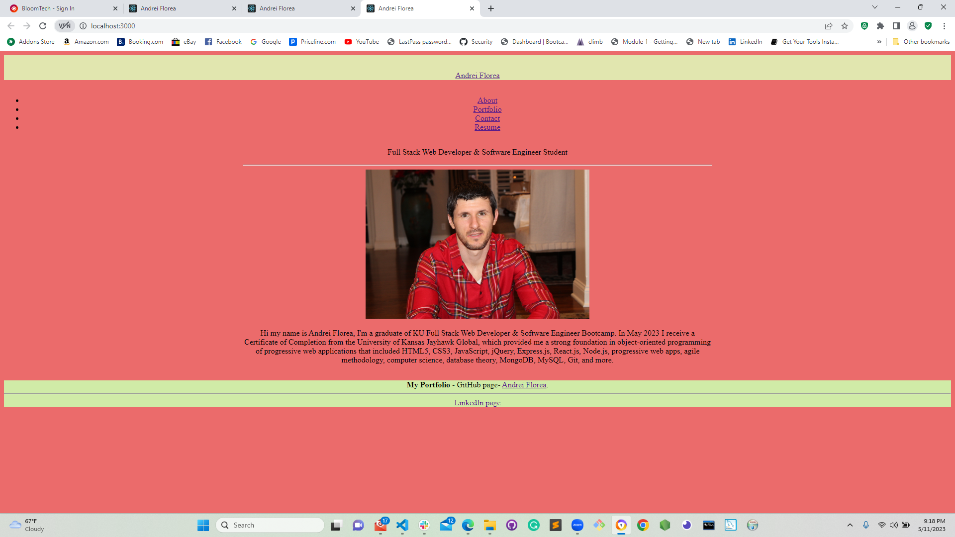 GitHub - wento777/React-Portfolio