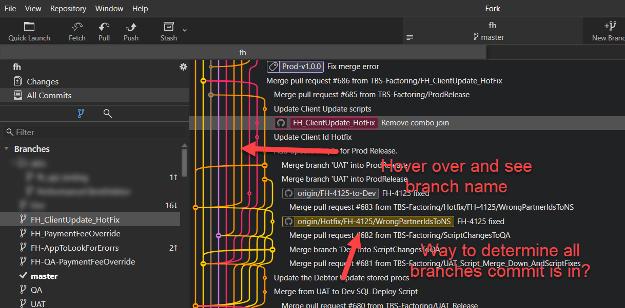 [Feature Request] Show all branches commit is present in · Issue #1172 · fork-dev/TrackerWin ...