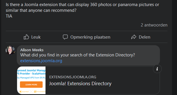 [JED] Share link on Facebook and advertisement is the preview image · Issue #211 · joomla/jed ...