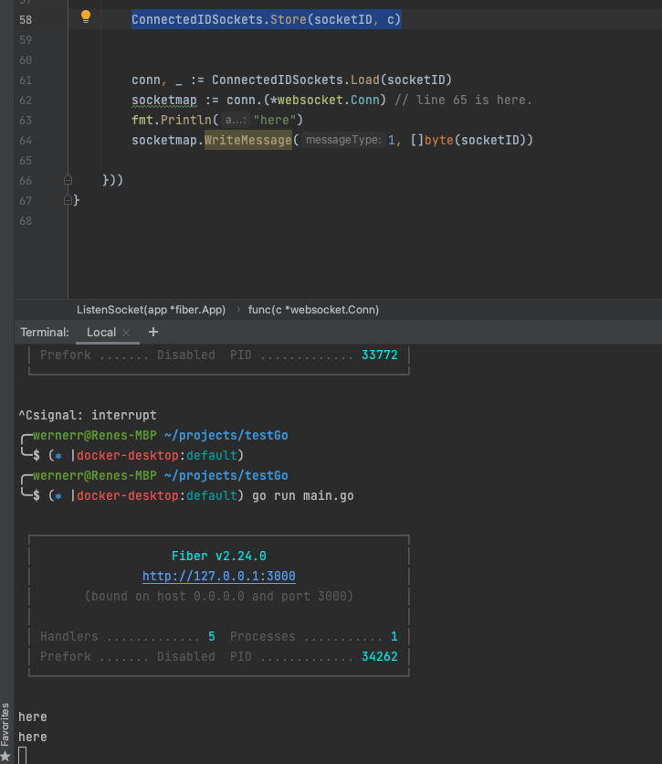🐛 Panic Interface Conversion Interface Is Websocketconn Not Websocketconn Types From