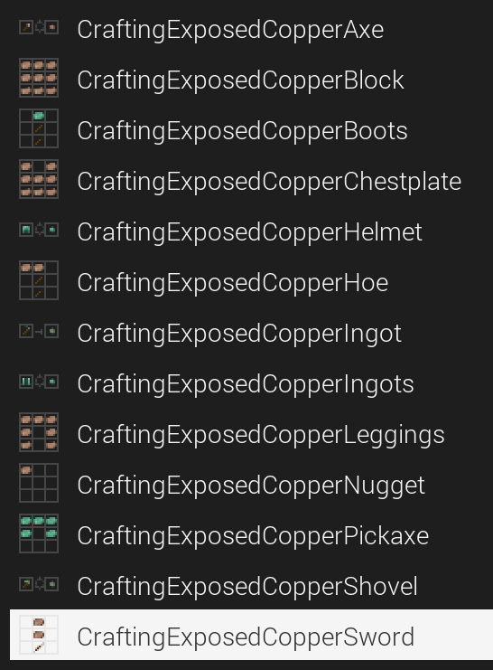 Crafting recipes are broken after generator changes · Issue #4052 · MCreator/MCreator · GitHub