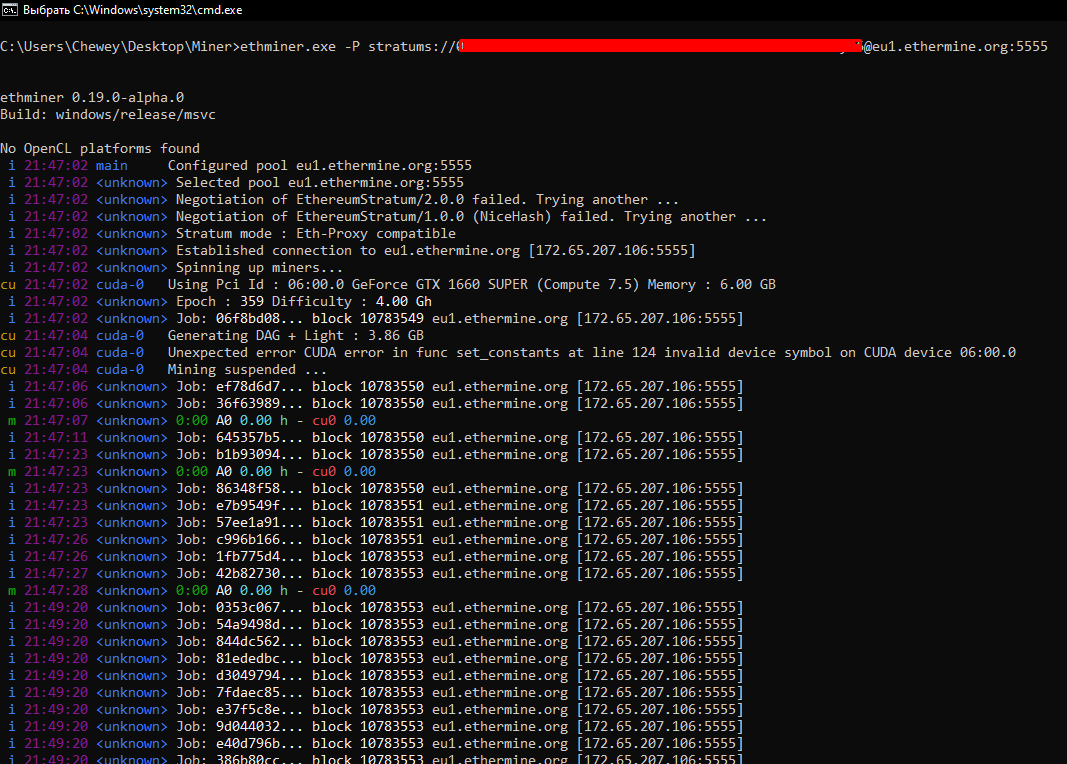 [CUDA error in func] + [No OpenCL platforms found] 1660 Super Win10 · Issue #2026 · ethereum ...