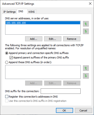 Tailscale IP registering in Windows DNS regardless of settings · Issue #9775 · tailscale ...