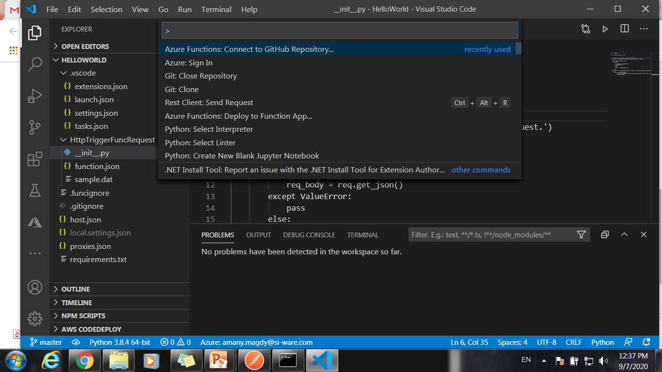 InternalError:ActionNotSupported · Issue #2369 · microsoft/vscode-azurefunctions · GitHub