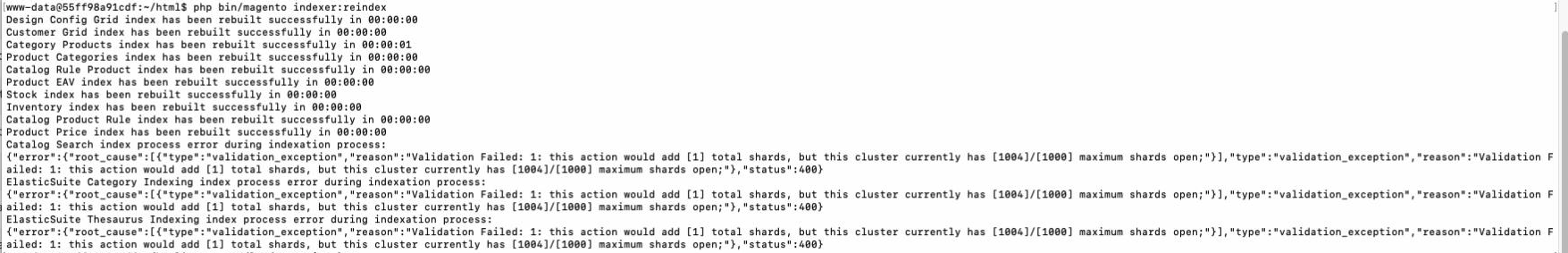 Reindexing issue - this action would add [1] total shards, but the cluster currently has [1204 ...