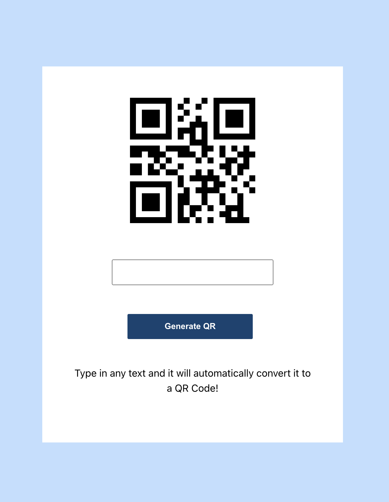 GitHub - Rahul171201/qr-generator: QR Code generator using React and ...
