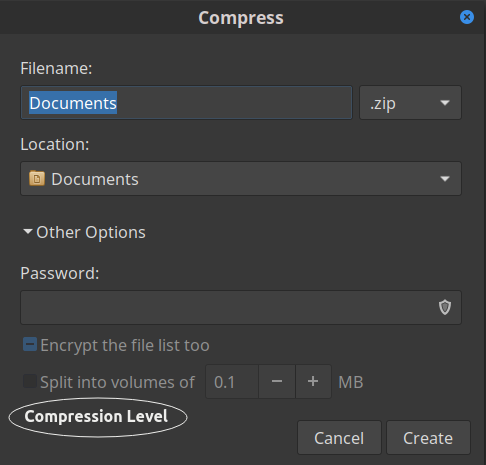 [Feature Request] [nemo-fileroller] Add compression level · Issue #318 · linuxmint/nemo ...