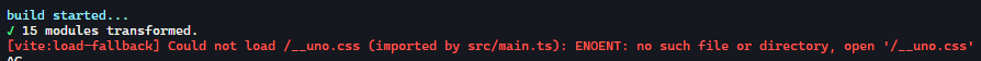 /__uno.css file missing when using `vite build --watch` · Issue #244 · unocss/unocss · GitHub